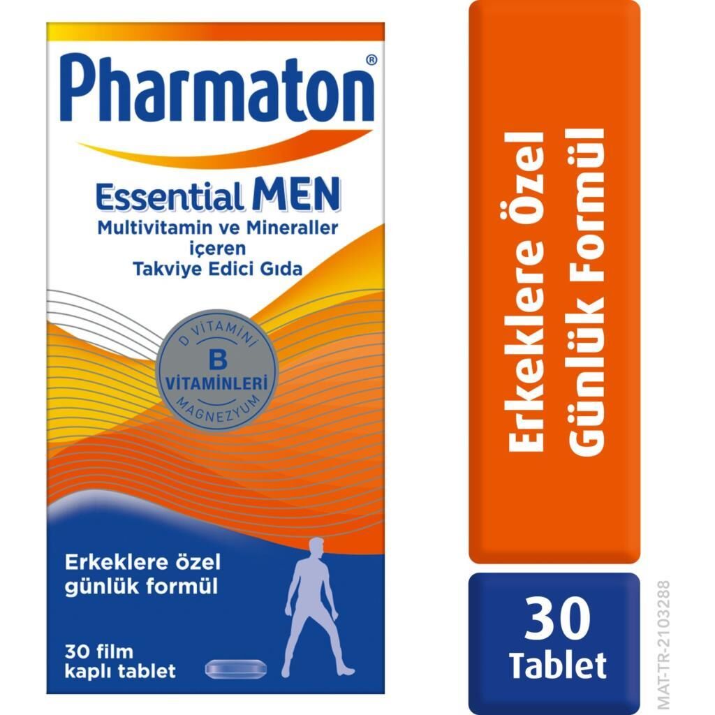 Pharmaton Essential Men Multivitamin Ve Mineral 30 Kapsül - 504,90 TL ...
